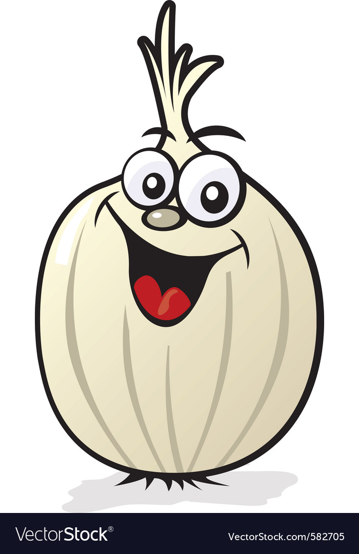 Happy onion character Royalty Free Vector Image Happy onion character Royalty Free Vector Image