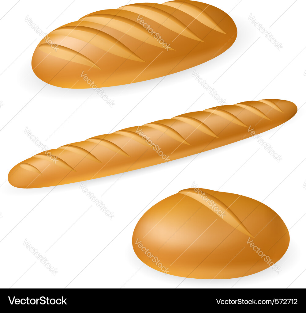 French style bread Royalty Free Vector Image - VectorStock