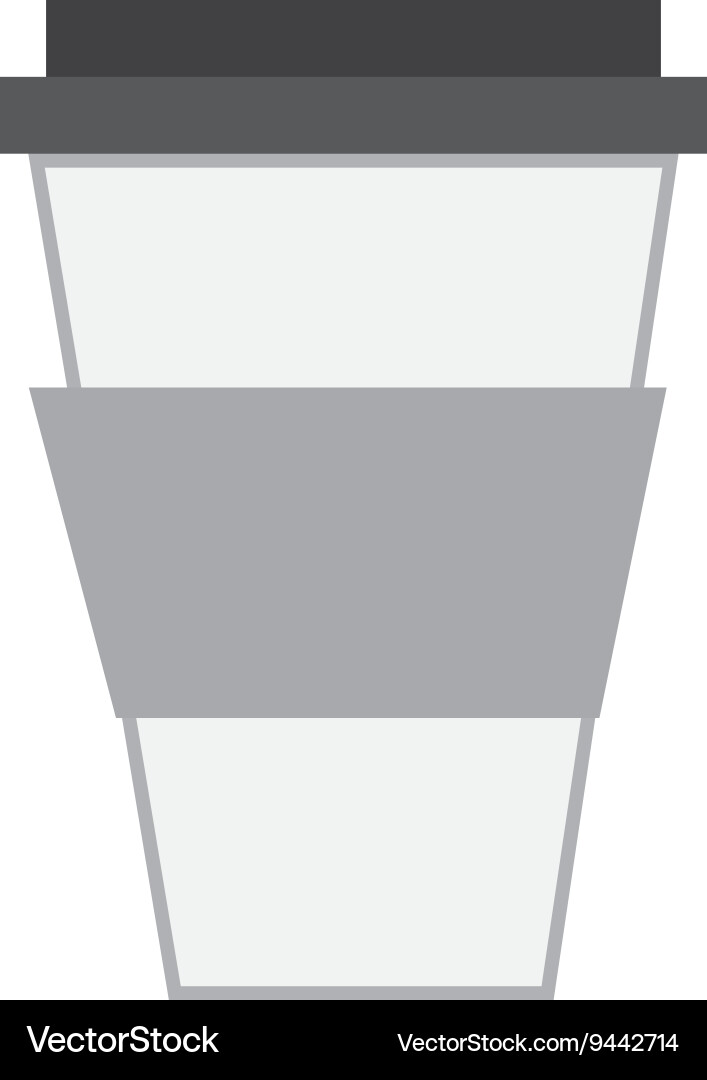 Disposable coffee cup Royalty Free Vector Image