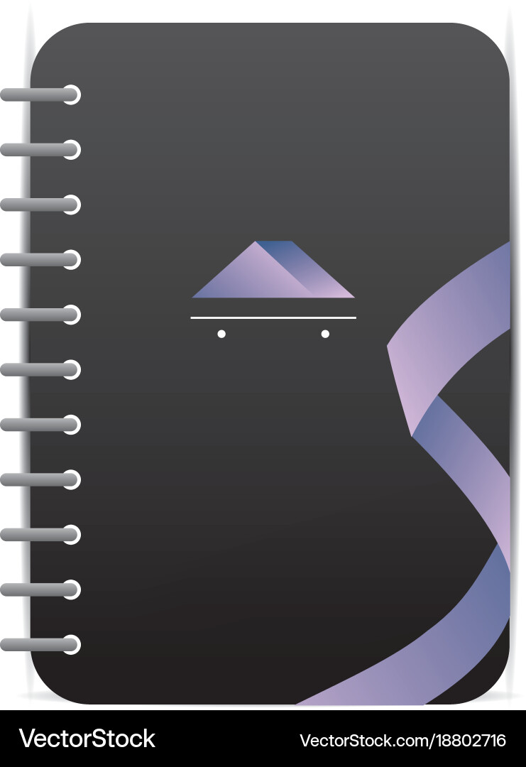 Branding notebook design Royalty Free Vector Image