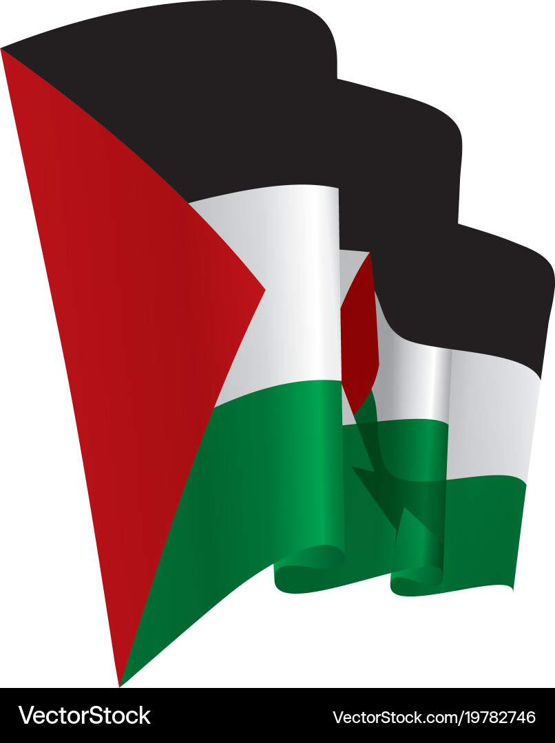 Palestine flag Royalty Free Vector Image - VectorStock