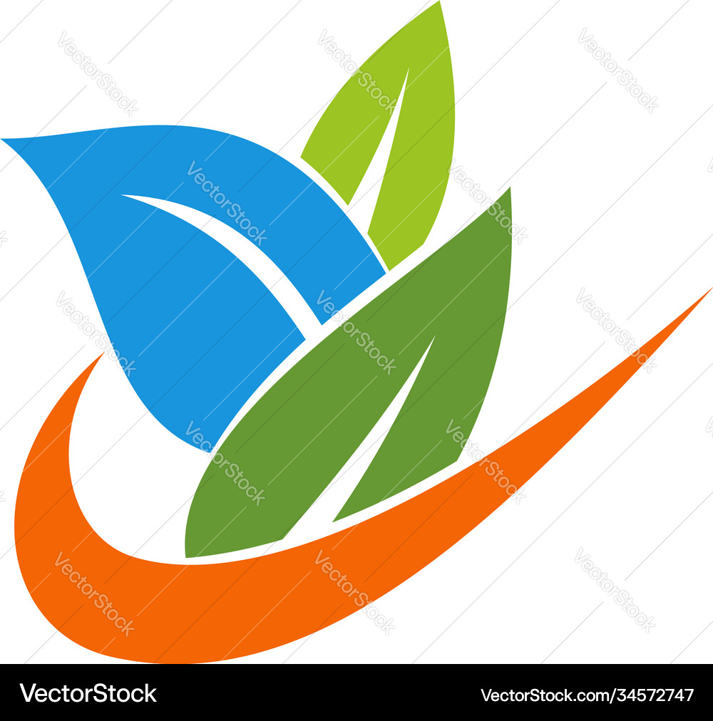 Leaf health agriculture natural template solution Vector Image