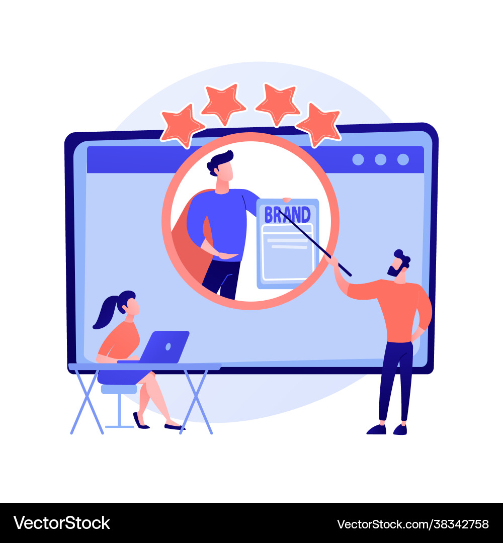 Personal branding course concept metaphor Vector Image