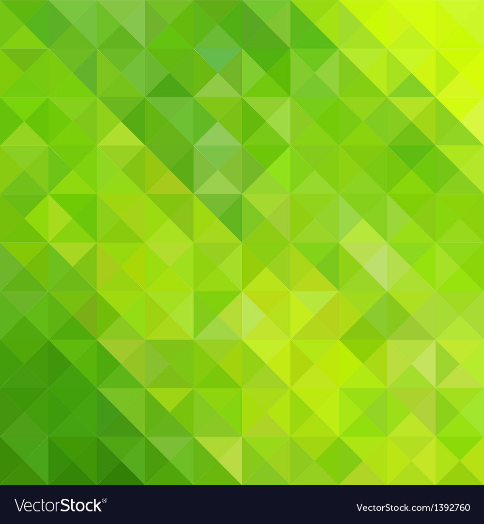 Abstract green triangle background Royalty Free Vector Image