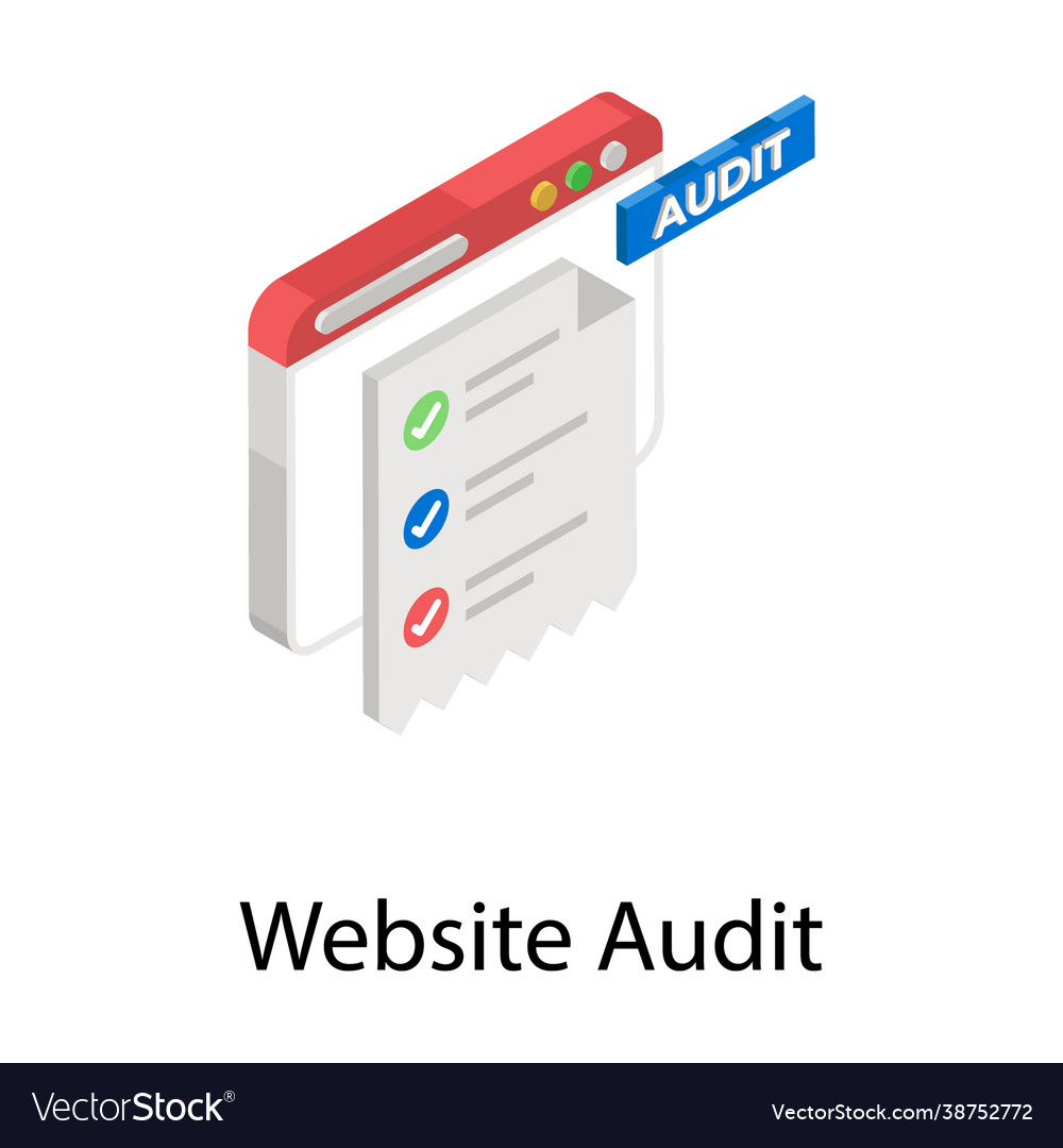 Website audit Royalty Free Vector Image - VectorStock