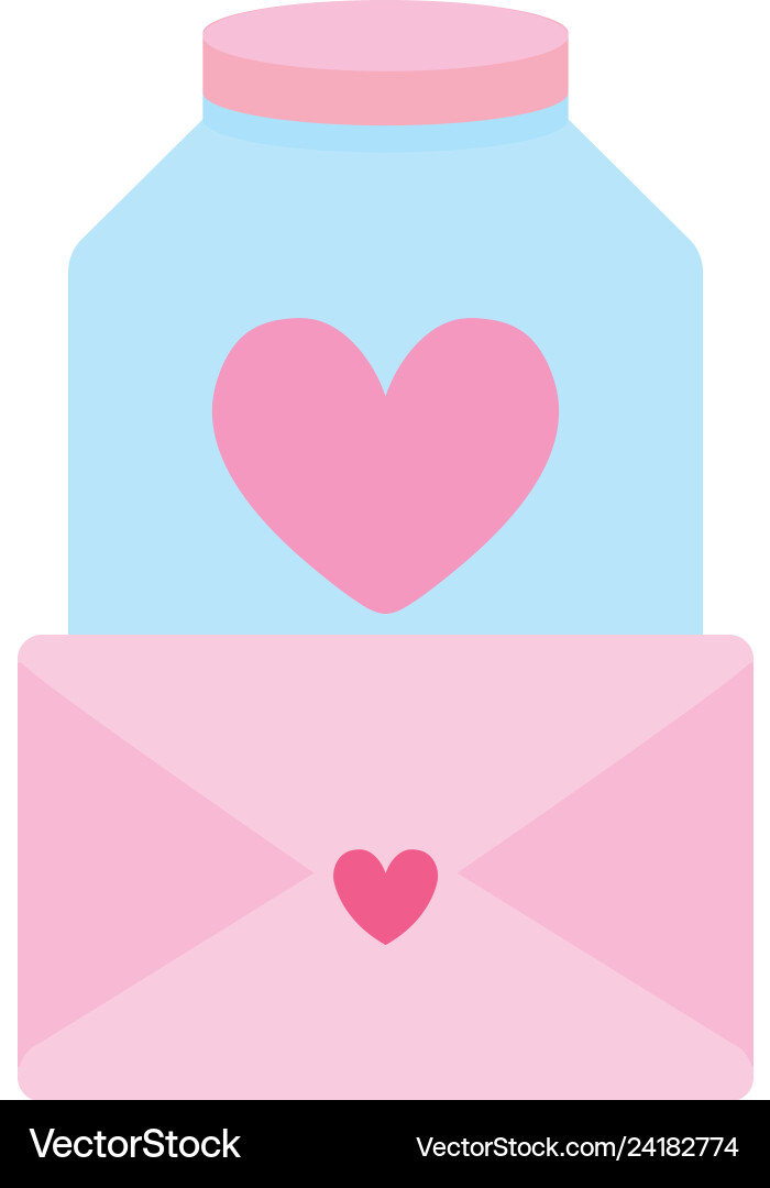 Envelope with heart icon Royalty Free Vector Image