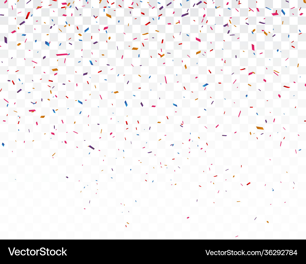 Colorful confetti celebrations design isolated Vector Image