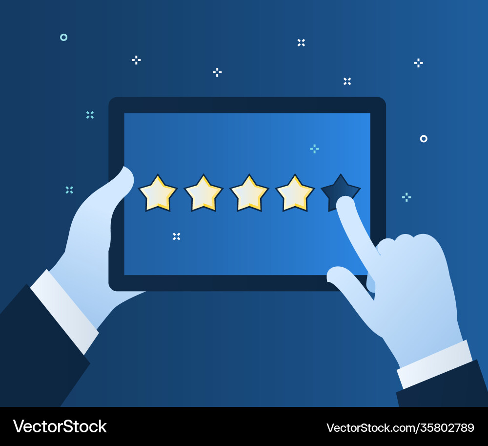 Concept rating Royalty Free Vector Image - VectorStock