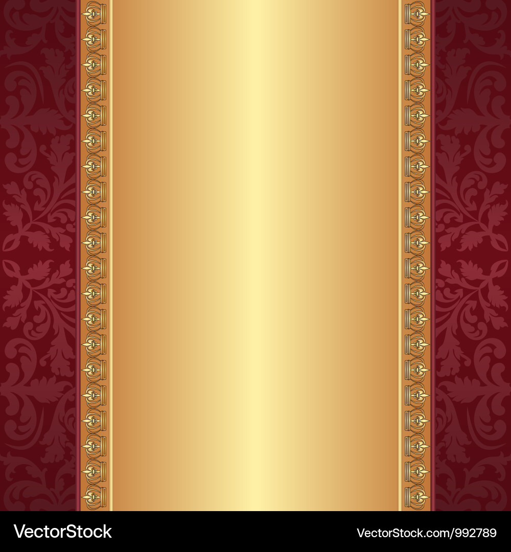 Maroon and gold background Royalty Free Vector Image