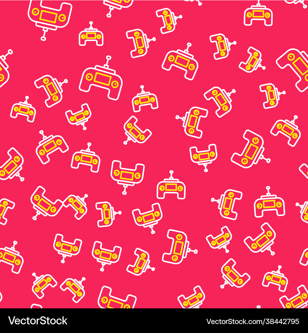 Line drone radio remote control transmitter icon Vector Image