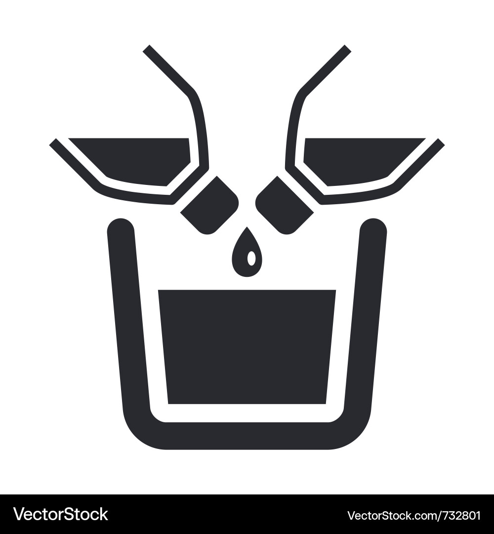 Liquid pour icon Royalty Free Vector Image - VectorStock