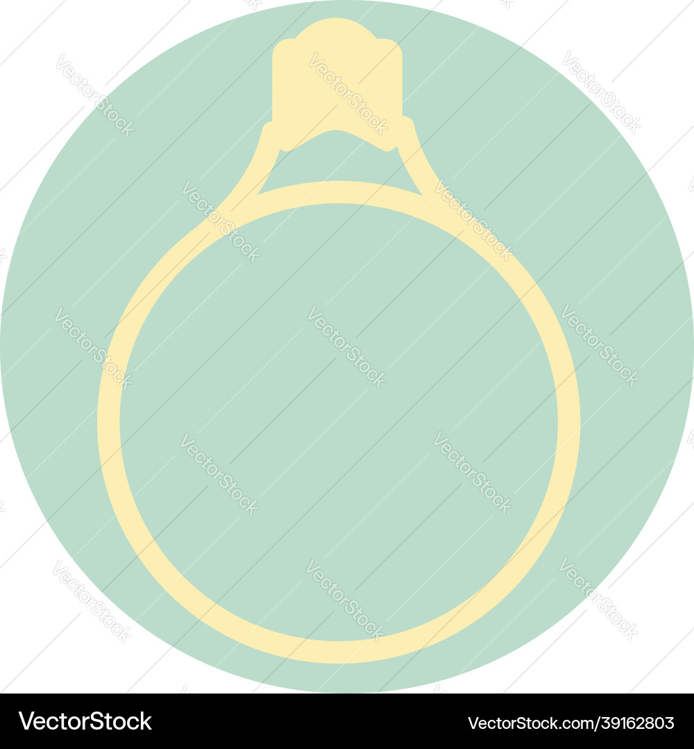 Proposal ring on a white background Royalty Free Vector