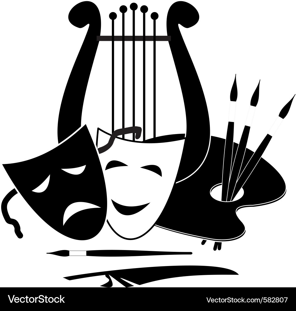 Symbols of arts Royalty Free Vector Image - VectorStock