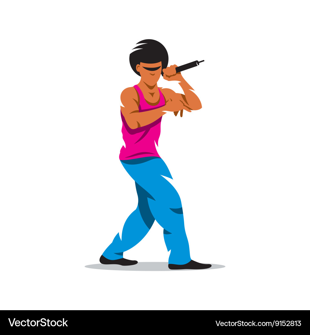 Rap Battle Cartoon Royalty Free Vector Image - VectorStock