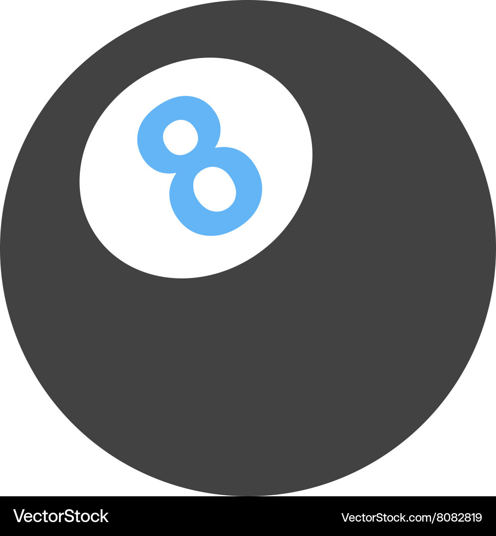 Eight ball Royalty Free Vector Image - VectorStock