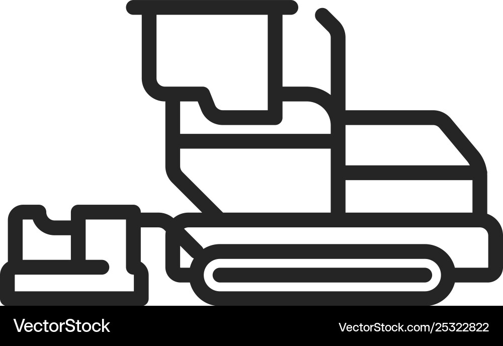 Asphalt paver icon Royalty Free Vector Image - VectorStock