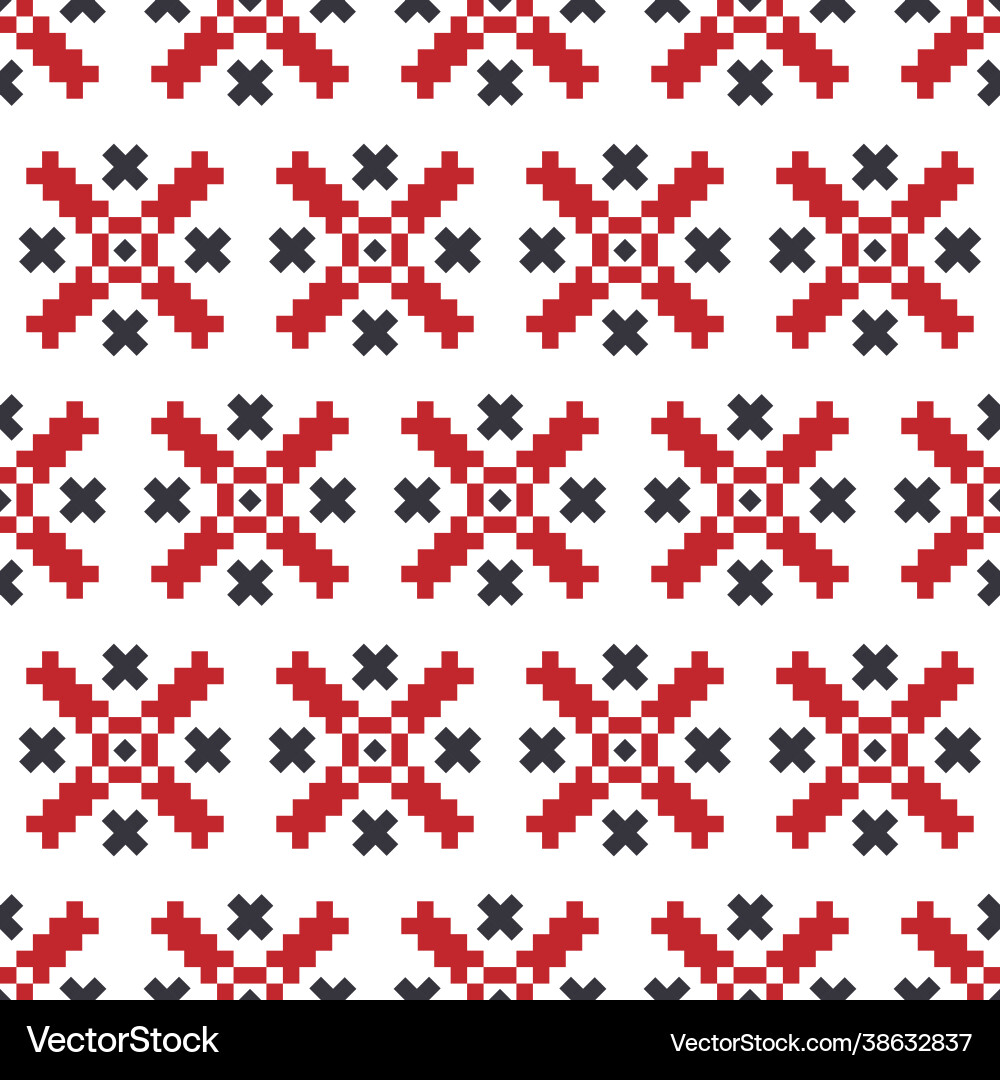 Traditional ukrainian pattern seamless pattern Vector Image