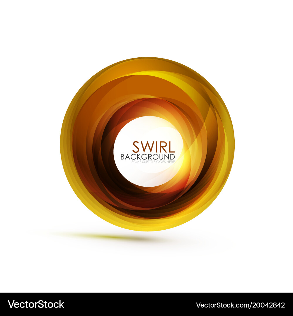 Abstract swirl banner circle Royalty Free Vector Image