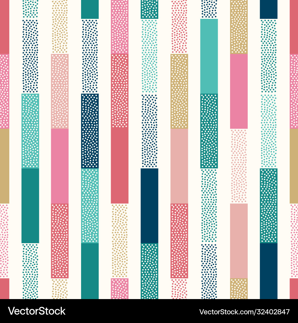 Creative seamless dots geometric modern pattern Vector Image