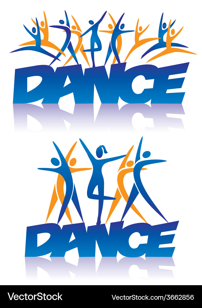 Dance sign with dance icons Royalty Free Vector Image - VectorStock