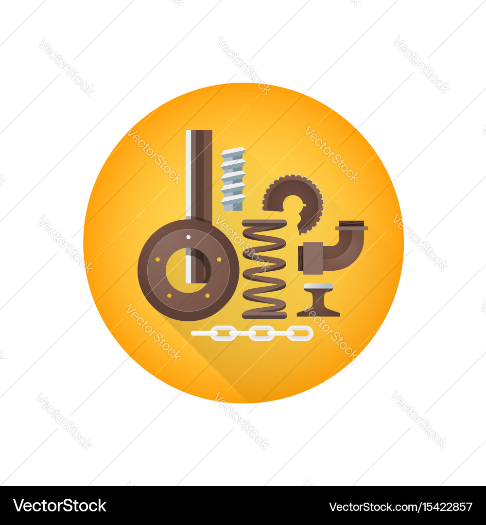 Metal scrap waste icon Royalty Free Vector Image