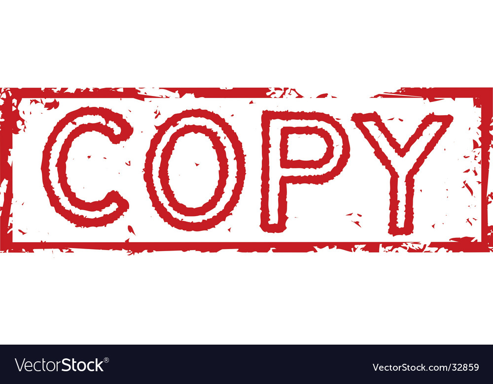 Copy stamp label Royalty Free Vector Image - VectorStock
