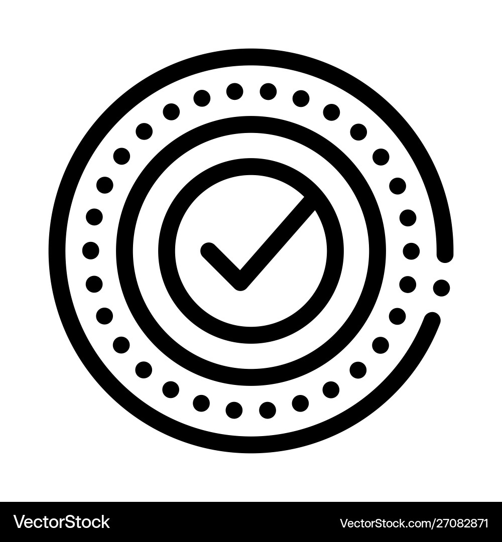 Approved mark print stamp seal element Royalty Free Vector