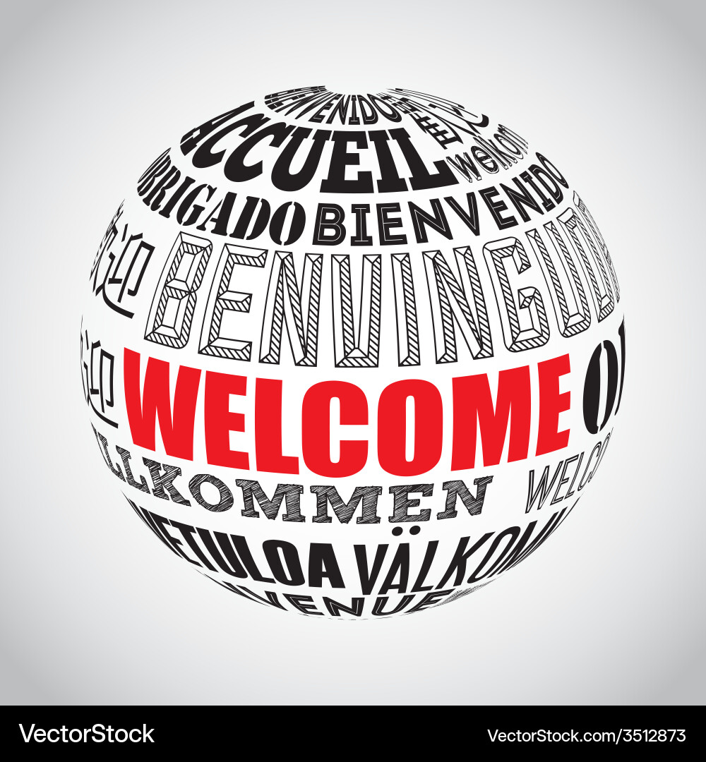 Language poster design Royalty Free Vector Image