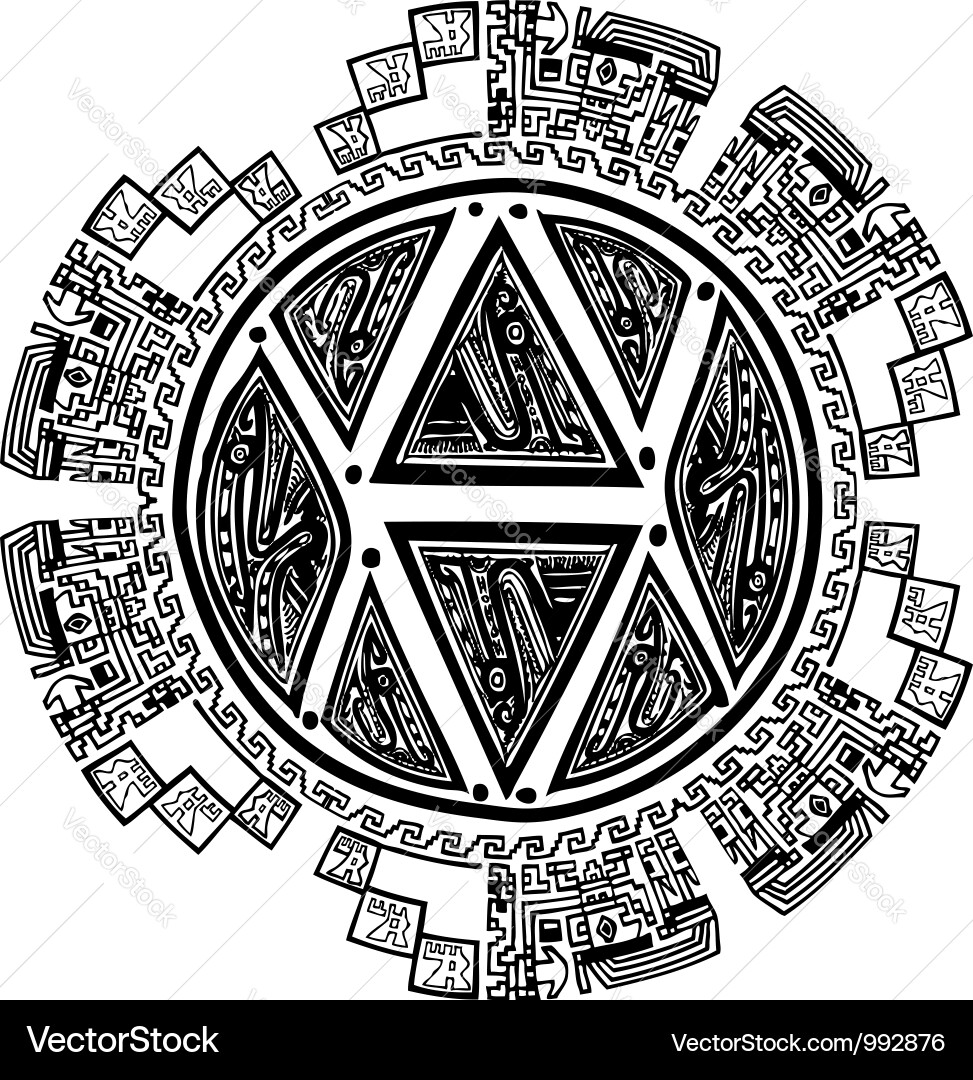 Inca iconography Royalty Free Vector Image - VectorStock