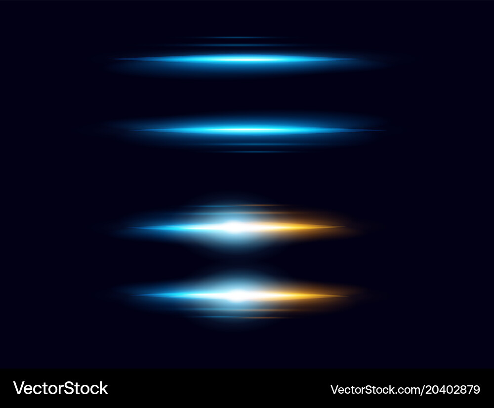 Realistic light effect Royalty Free Vector Image