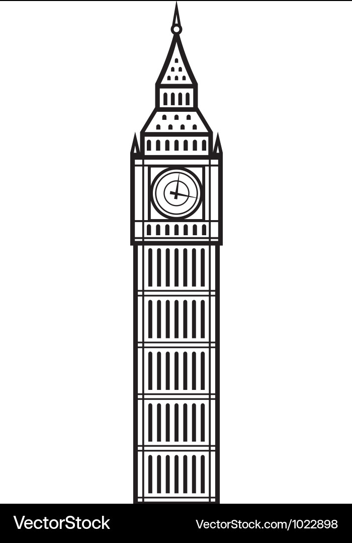 Big Ben Royalty Free Vector Image - VectorStock