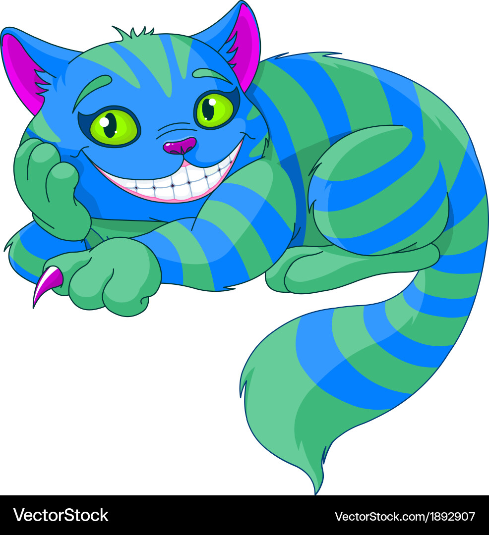 Cheshire Cat Royalty Free Vector Image - VectorStock