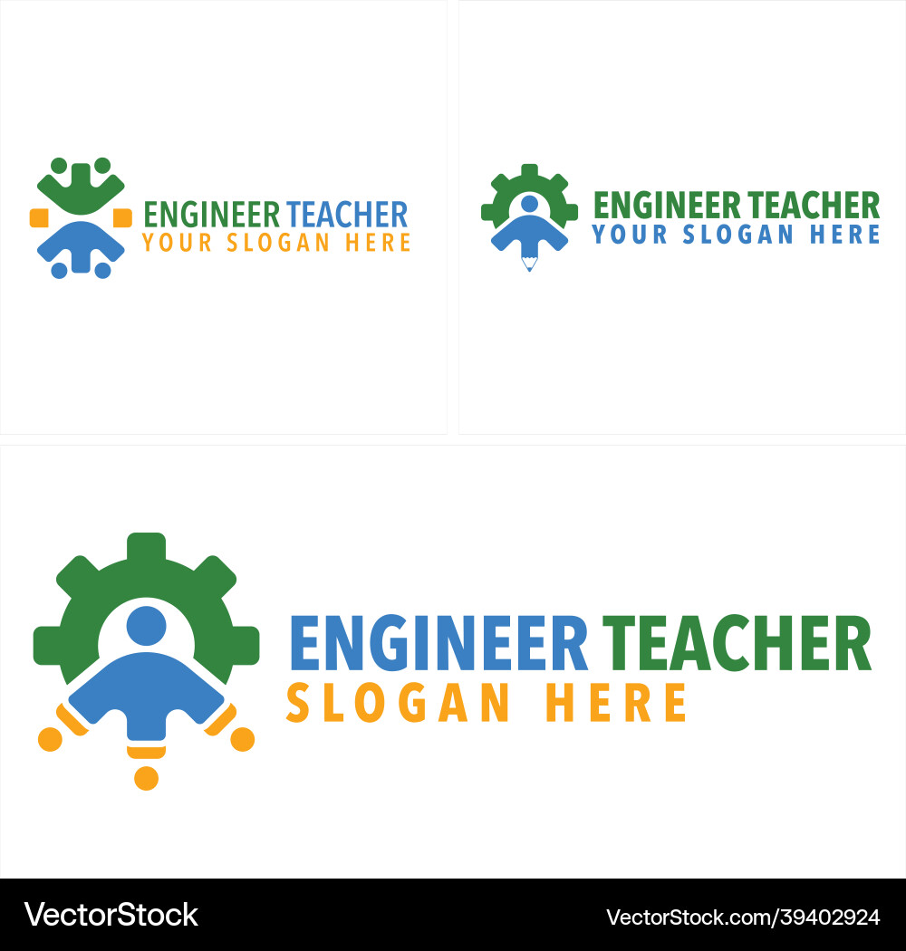 Education engineer private teacher icon logo Vector Image