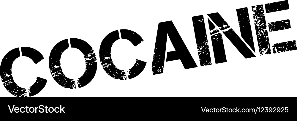Cocaine rubber stamp Royalty Free Vector Image
