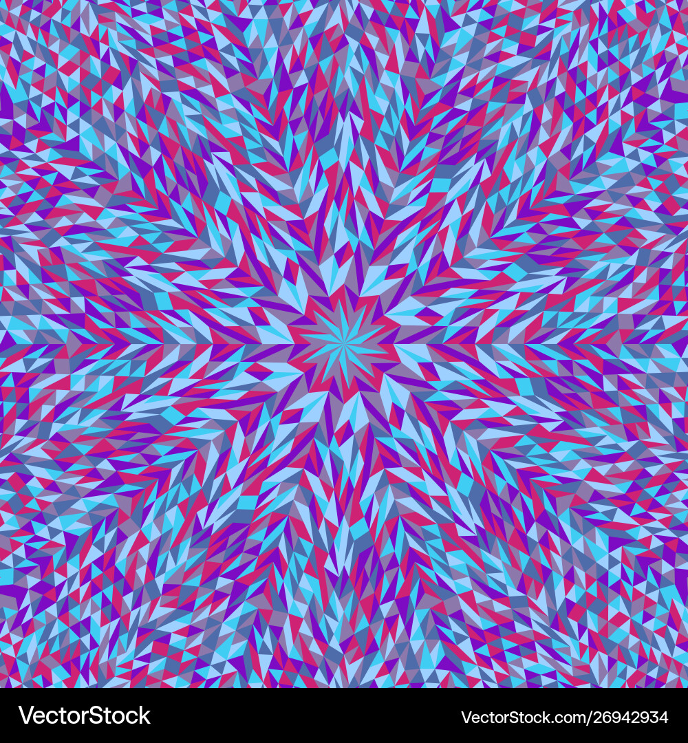 Hypnotic colorful dynamic circular tiled pattern Vector Image