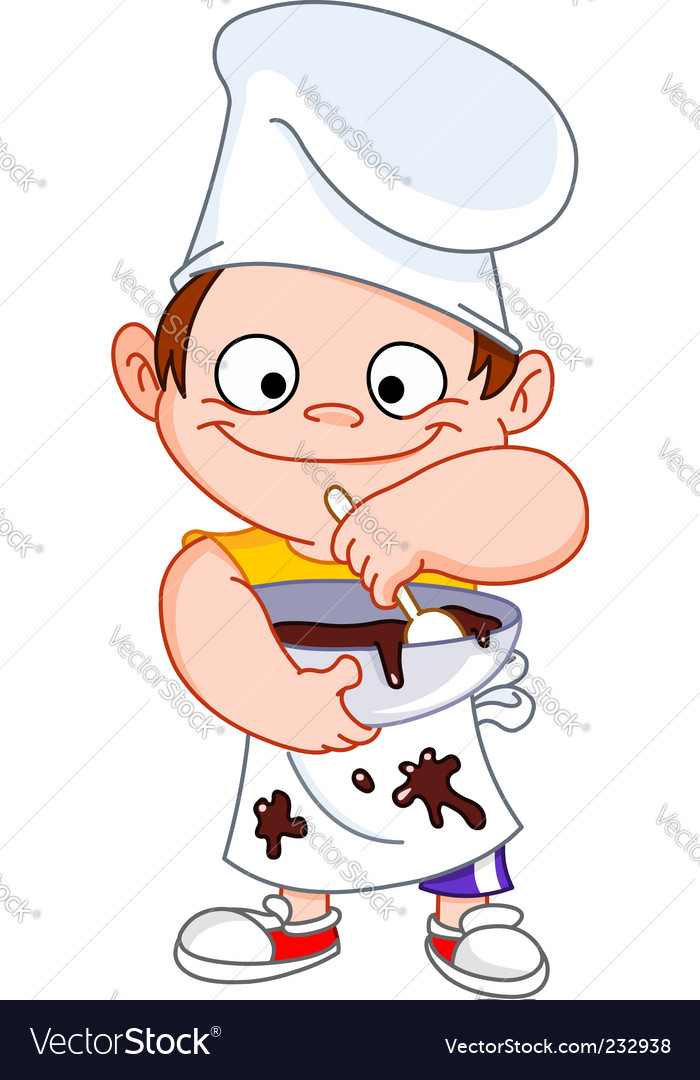 Chef boy Royalty Free Vector Image - VectorStock