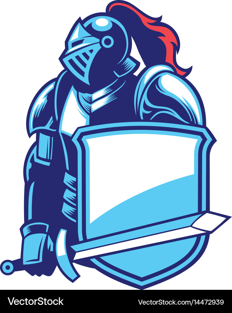 Knight mascot Royalty Free Vector Image - VectorStock