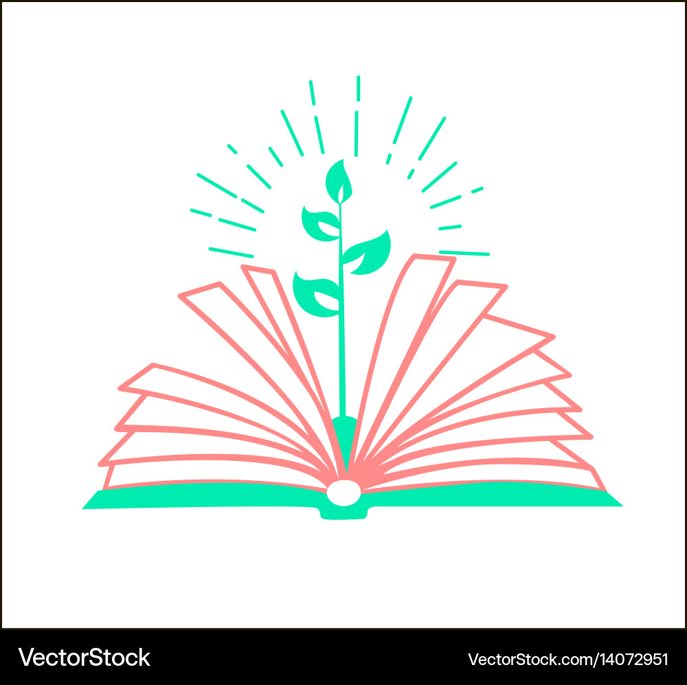 Concept the acquisition of knowledge Royalty Free Vector