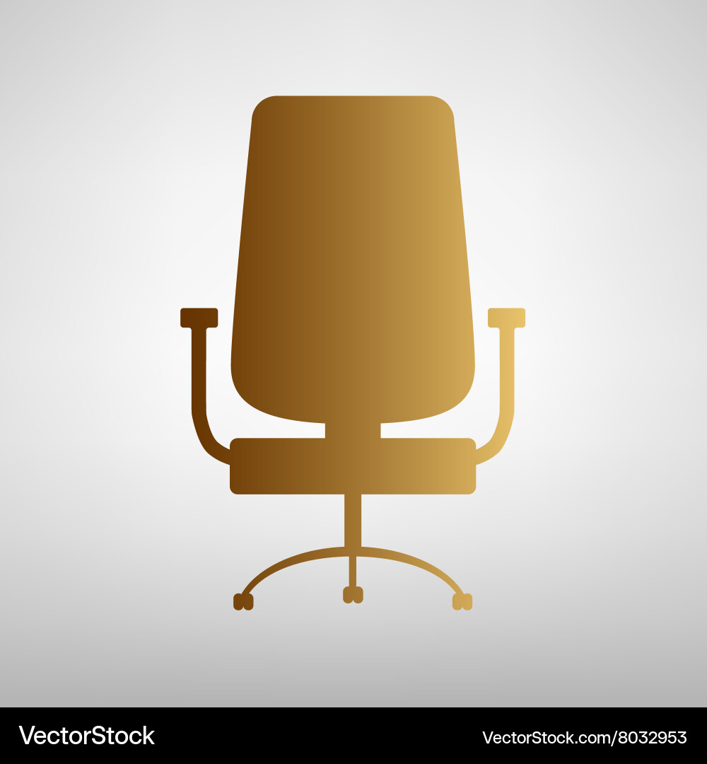 Office chair sign Royalty Free Vector Image - VectorStock