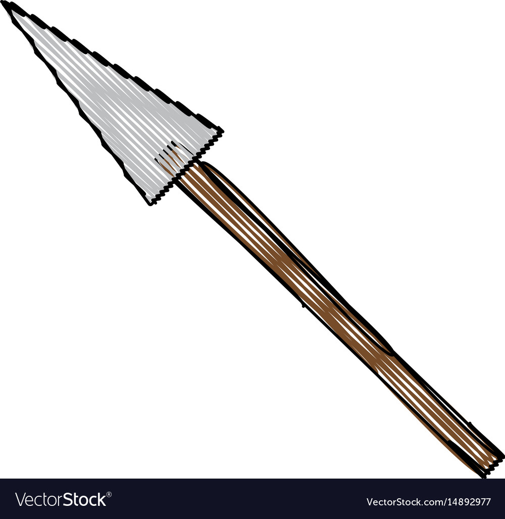 Cartoon spear weapon war medieval Royalty Free Vector Image - VectorStock