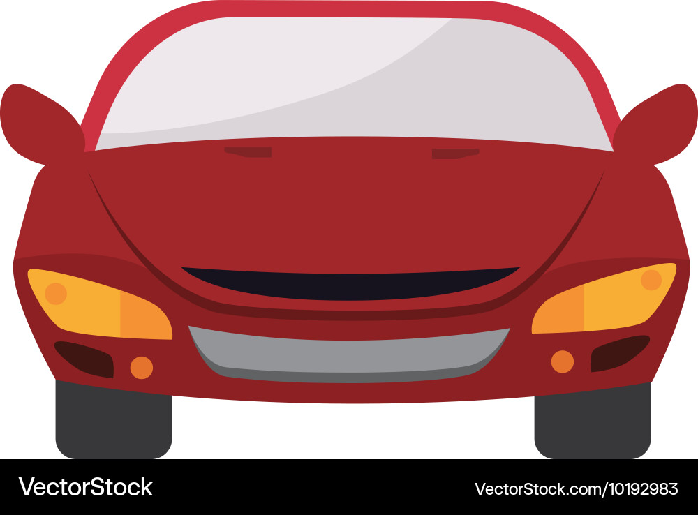 Car auto front icon graphic Royalty Free Vector Image
