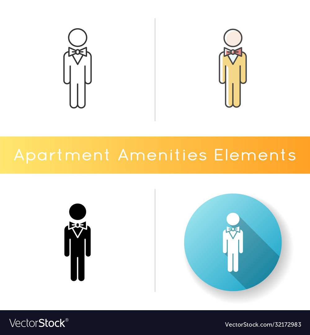Concierge icon Royalty Free Vector Image - VectorStock