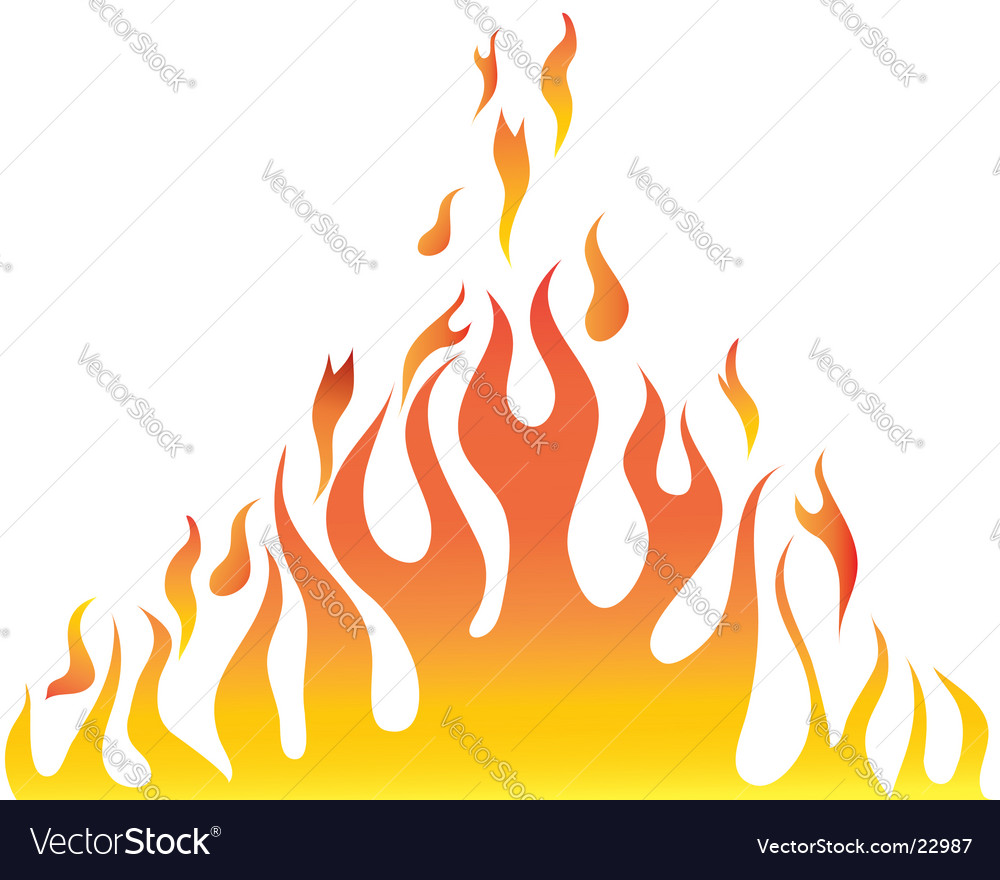 Flame Royalty Free Vector Image - VectorStock