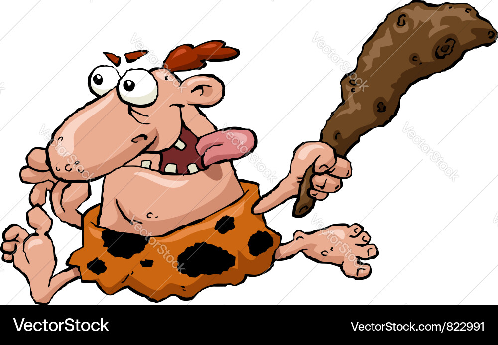 Prehistoric man Royalty Free Vector Image - VectorStock
