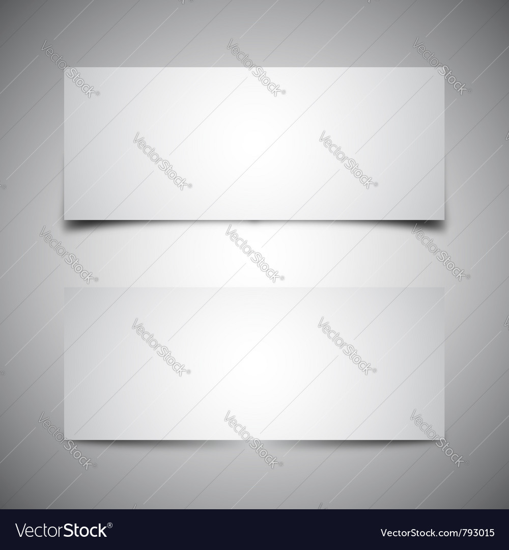 Two box shadows Royalty Free Vector Image - VectorStock