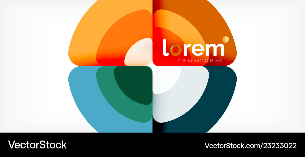 Circles and triangles geometric abstract Vector Image