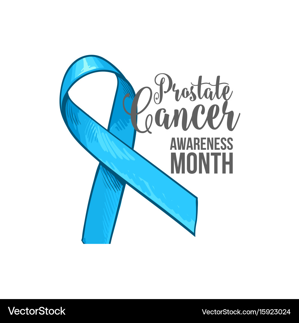 Prostate cancer awareness month banner poster Vector Image