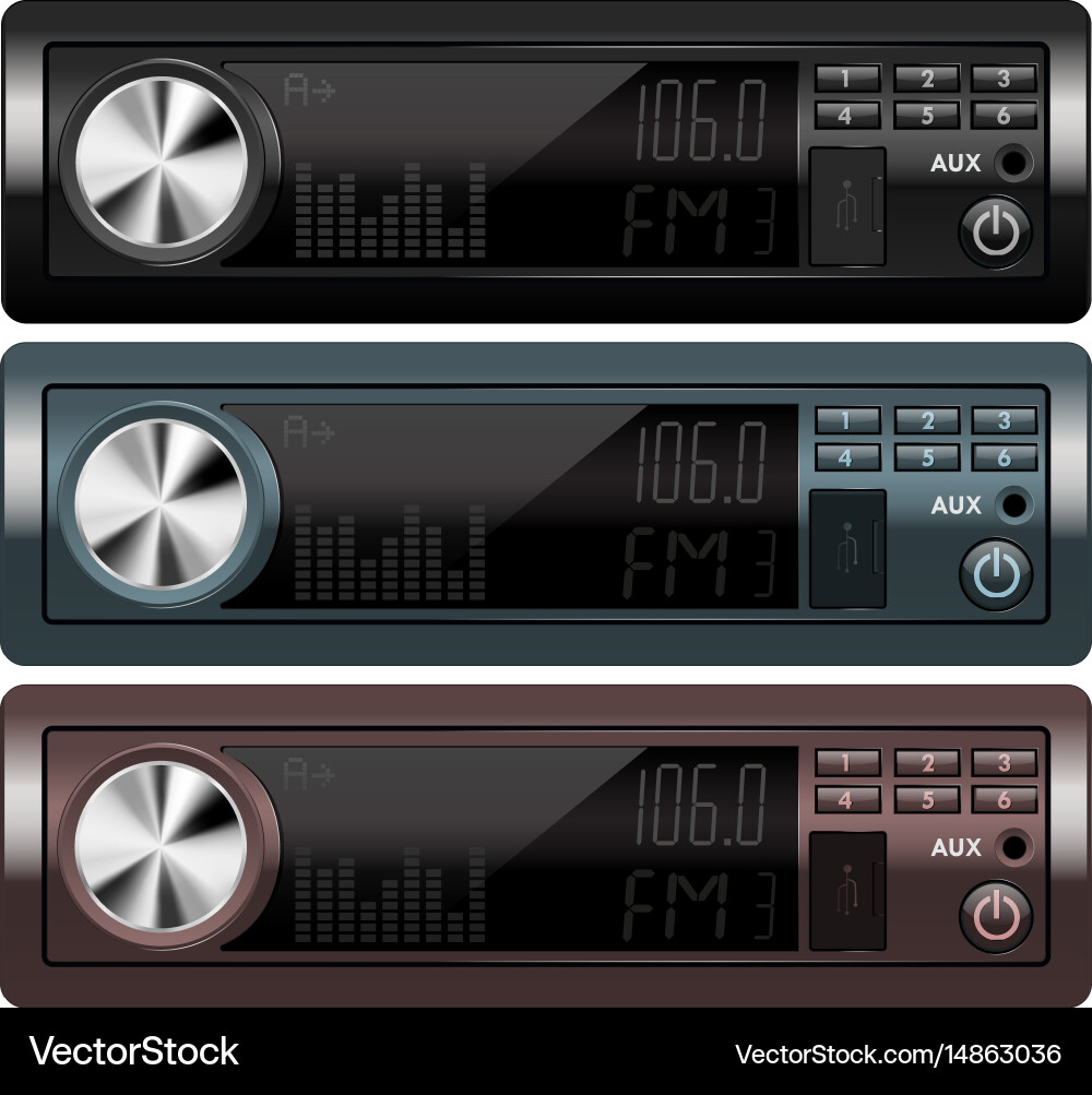 Car audio Royalty Free Vector Image - VectorStock