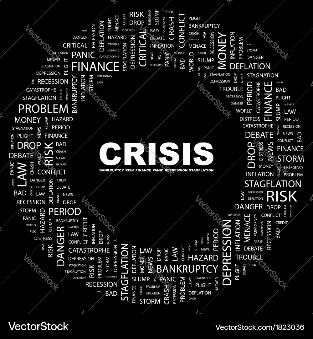 CRISIS Royalty Free Vector Image - VectorStock