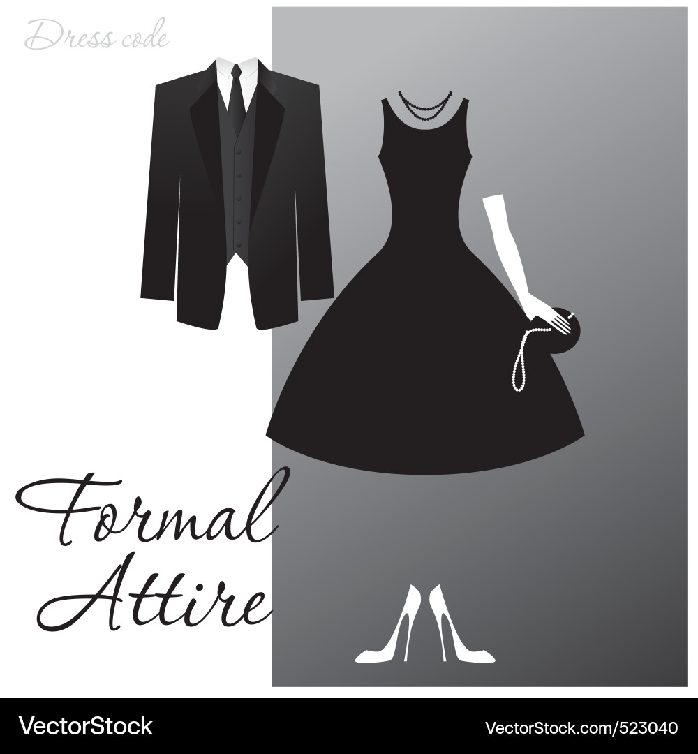 Formal attire Royalty Free Vector Image - VectorStock